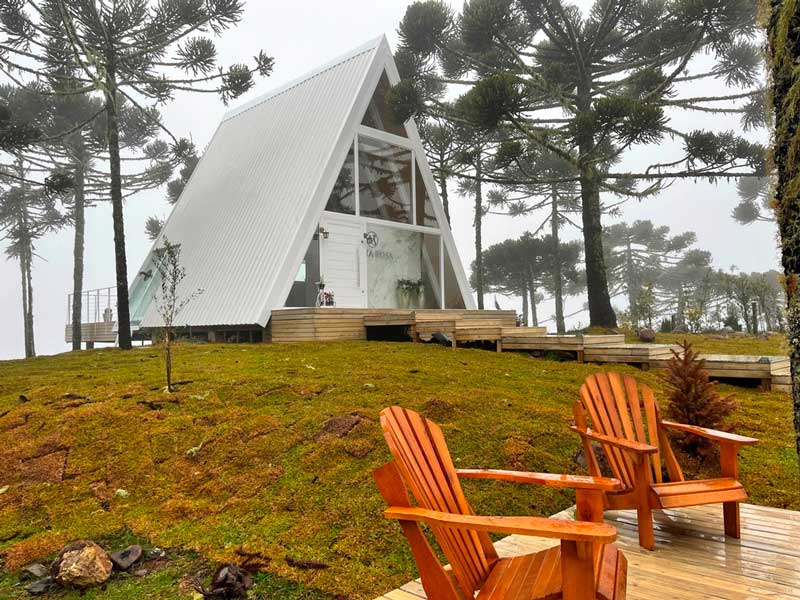 Detalhes do Chalé A-frame | Benta Rosa Chalés de Luxo